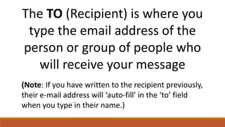 Writing an email | PPT