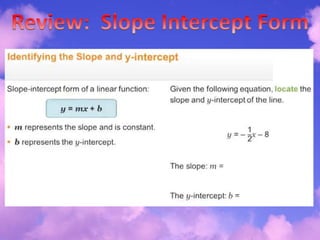 Writing an equation using a table | PPTX