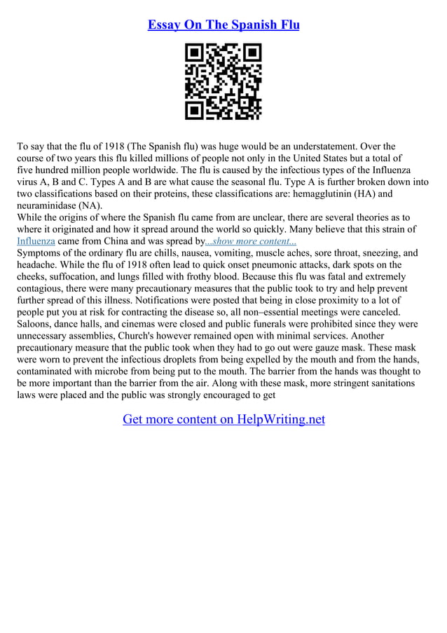 Writing An Essay In Spanish | PDF | Cold and Flu | Diseases and Conditions