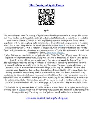 Writing An Essay In Spanish | PDF