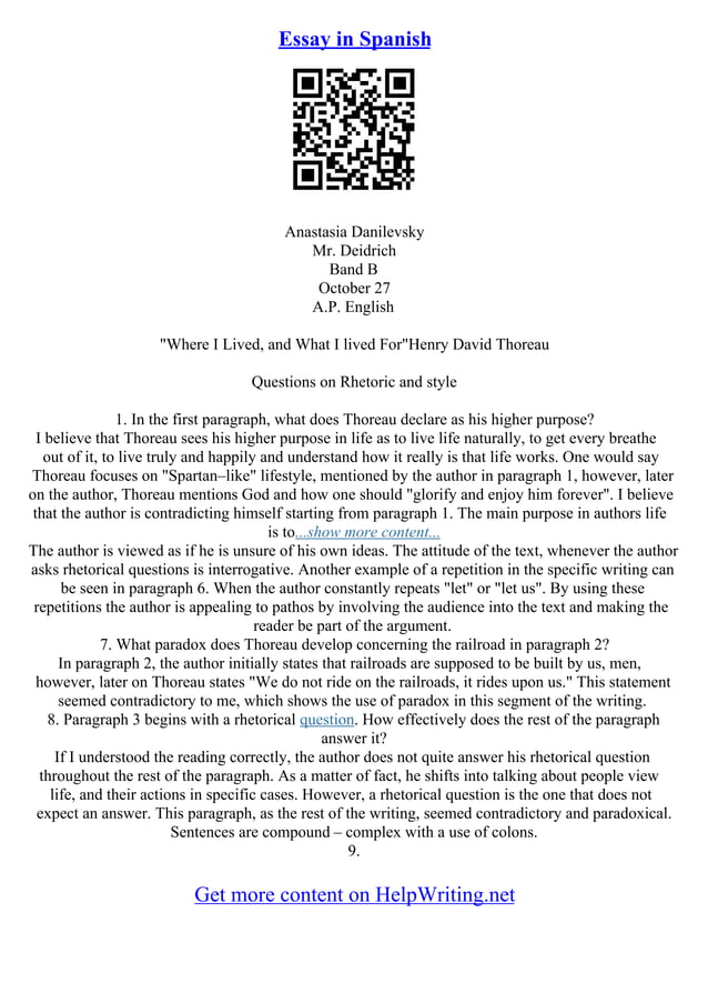 Writing An Essay In Spanish | PDF | Cold and Flu | Diseases and Conditions
