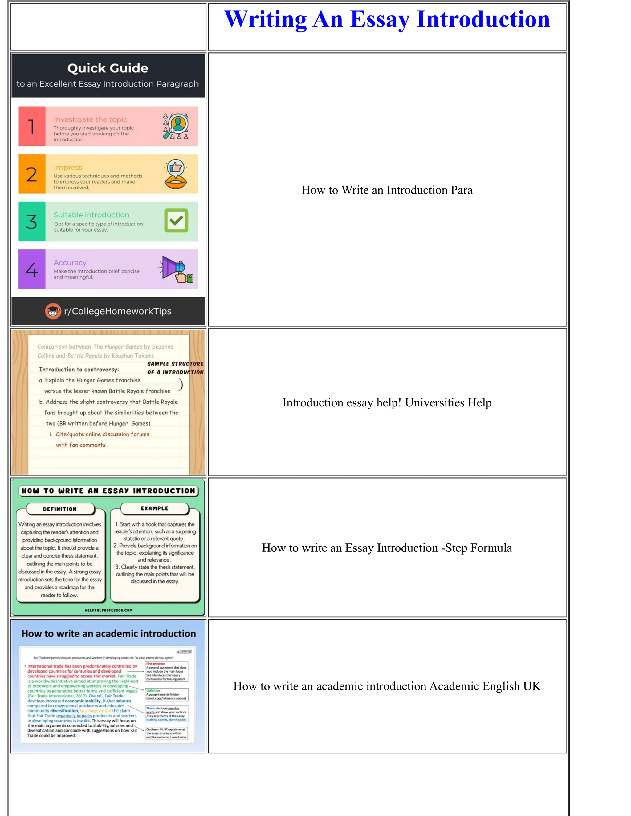 Writing An Essay Introduction | PDF