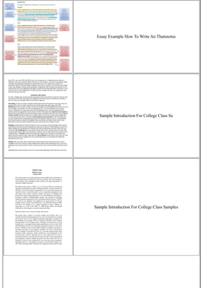 Writing An Essay Introduction | PDF