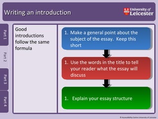 Writing an essay | PPT