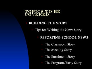 Writing a news story | PPT