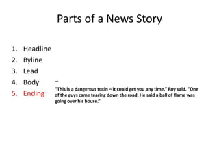 Writing A News Story | PDF