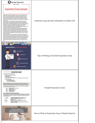 Writing An Expository Essay | PDF