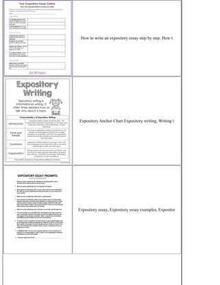 Writing An Expository Essay | PDF