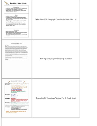 Writing An Expository Essay | PDF