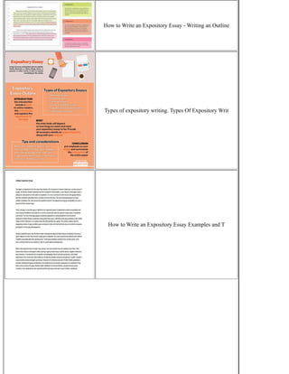 Writing An Expository Essay | PDF