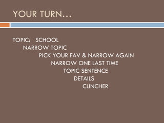 Writing An Expository Paragraph | PPT