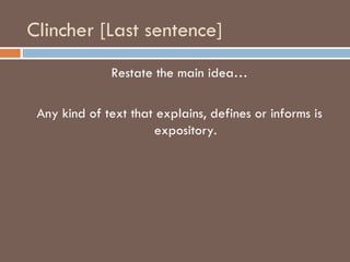 Writing An Expository Paragraph | PPT