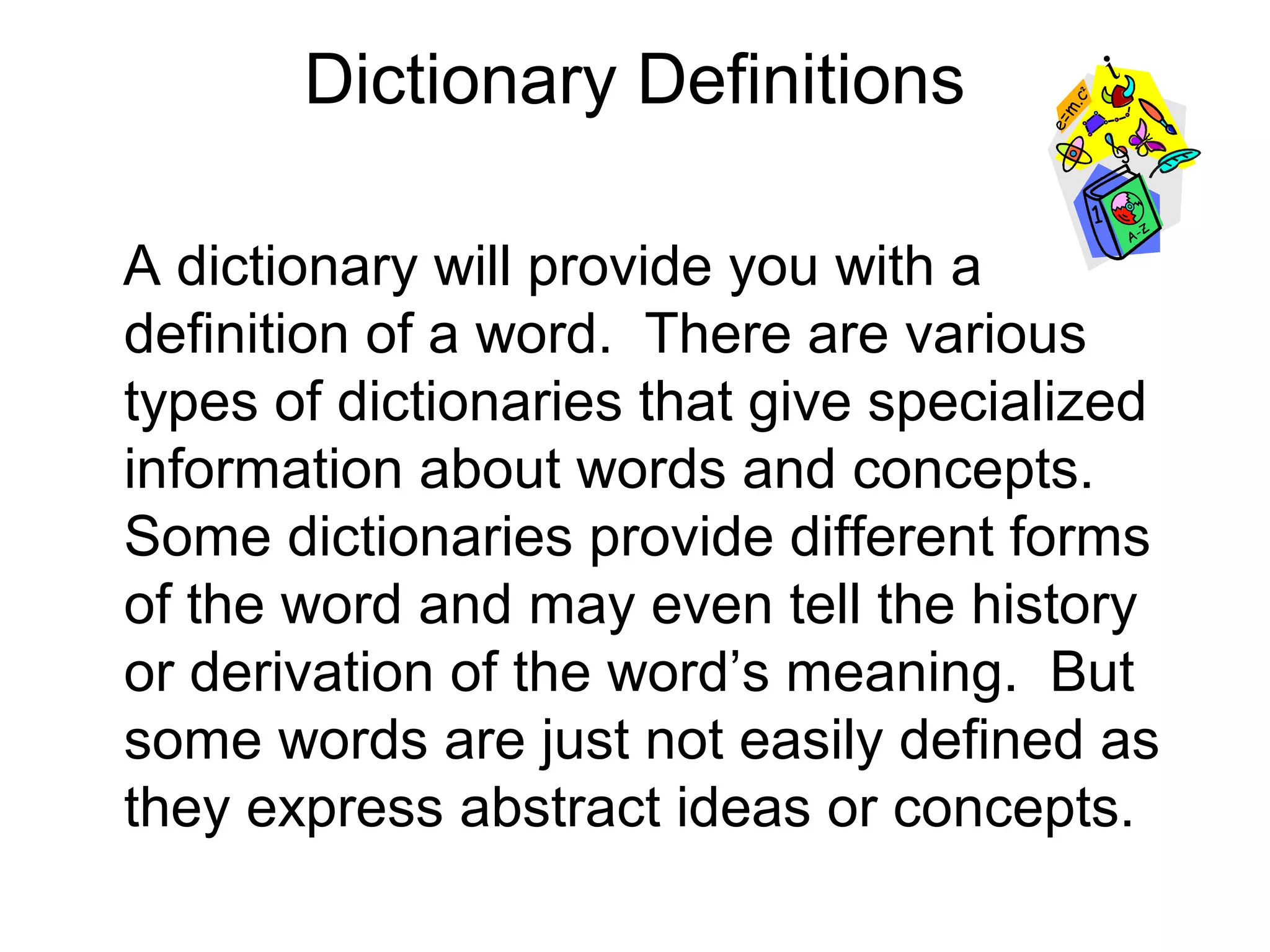 Writing an extended definition 2010 | PPT