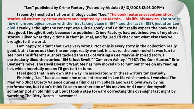 Writing an Independent Critique - Copy.pptx | Screenwriting | Content ...