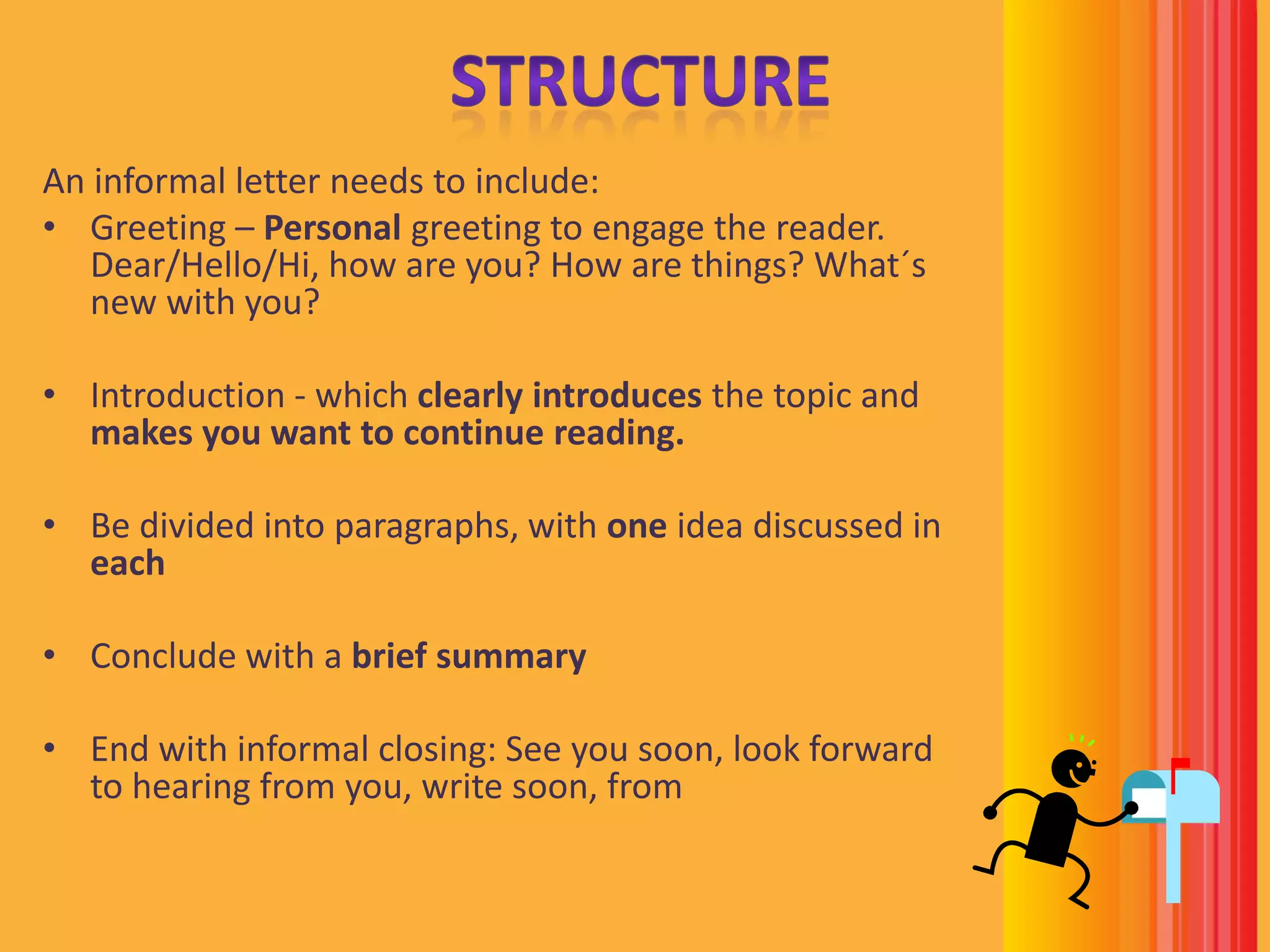 Writing an Informal letter | PPT