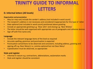 Writing an Informal letter | PPT