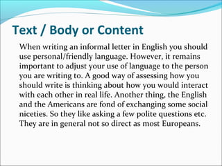 The ultimate informal letter writing guide | PPT