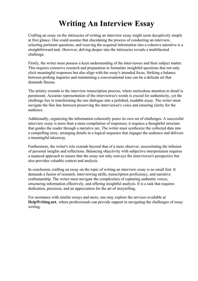 Writing An Interview Essay.pdf