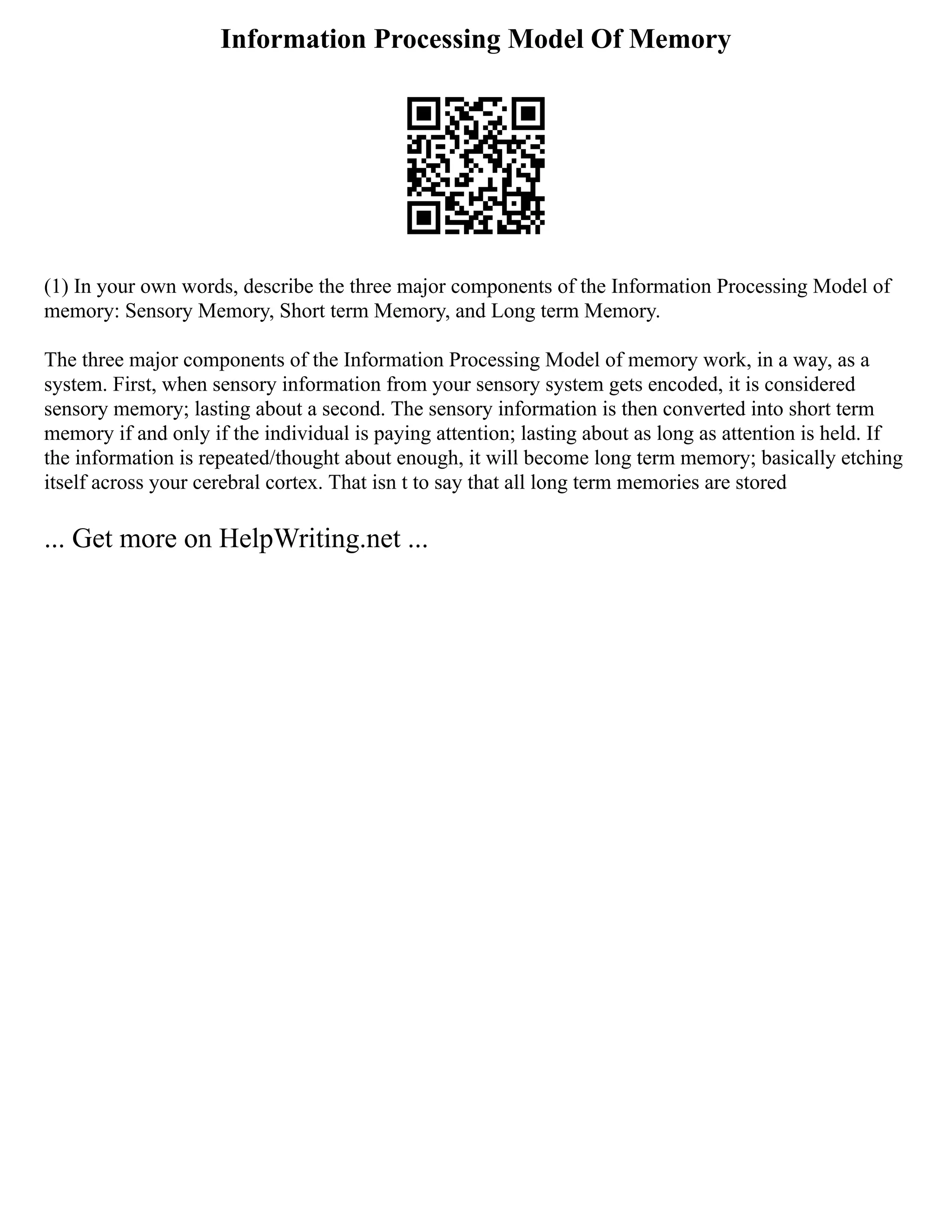 Writing An Interview Paper Formatting Guide, Sample | PDF