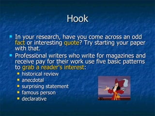 Writing an introduction | PPT
