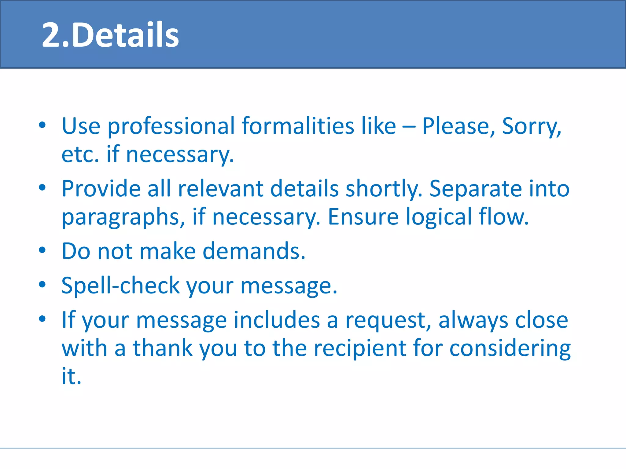 Writing an official email | PPTX