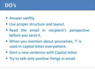 Writing an official email | PPTX