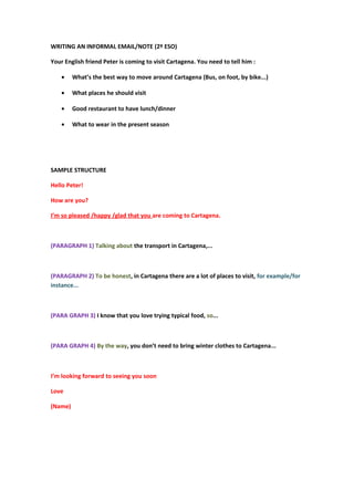 Writing a note | DOC