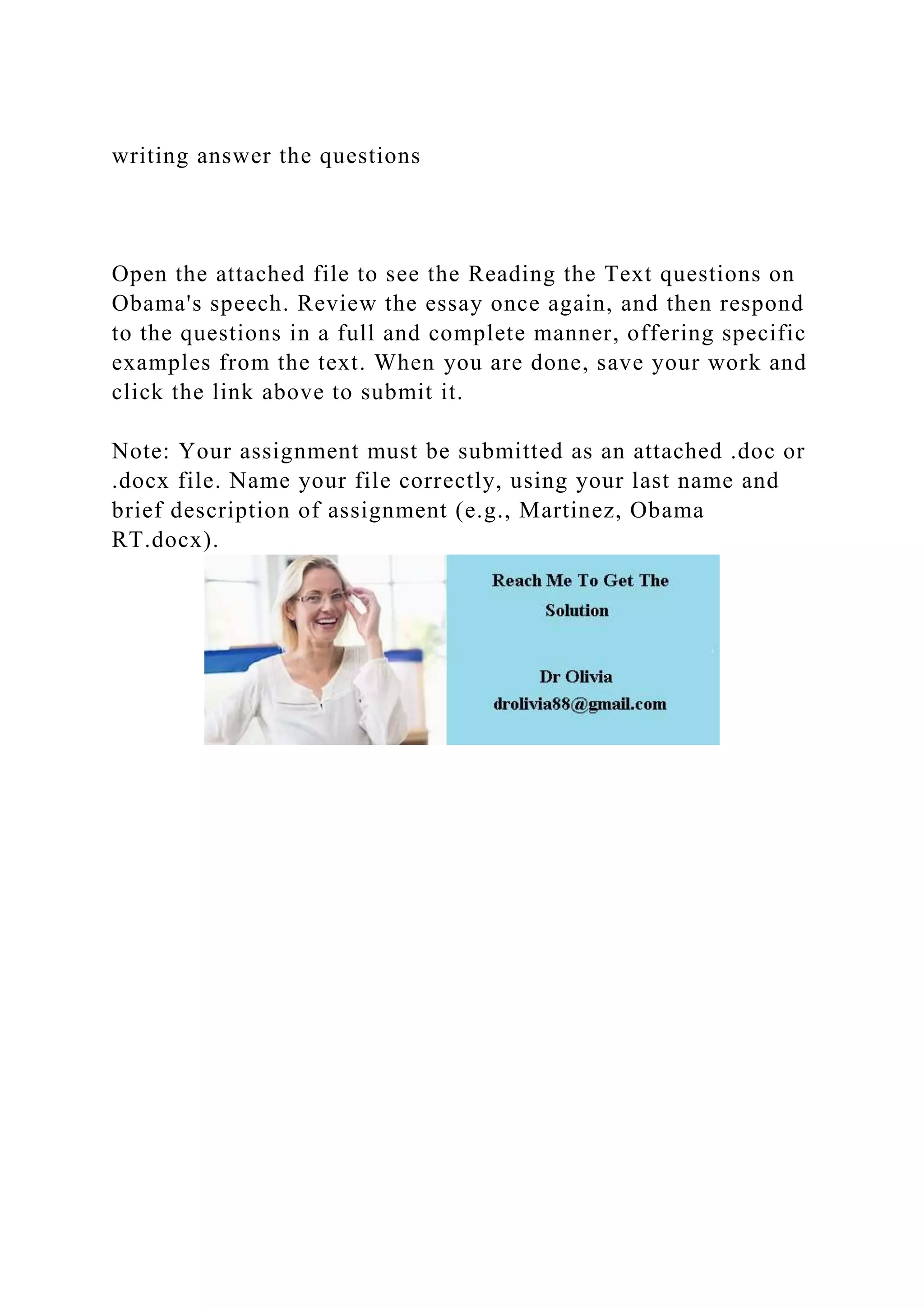 writing answer the questionsOpen the attached file to see th.docx ...