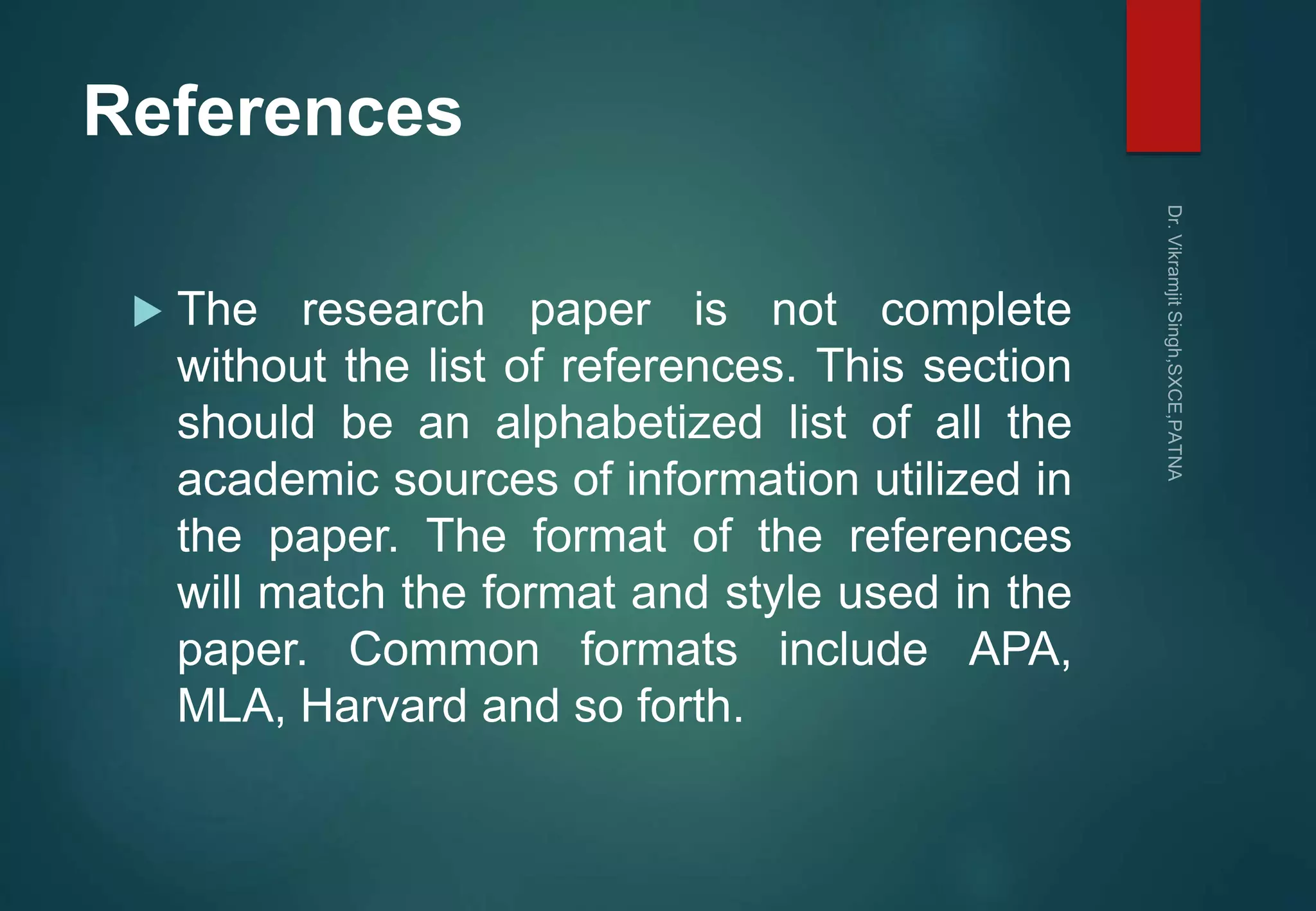 Writing a paper for Publication | PPTX