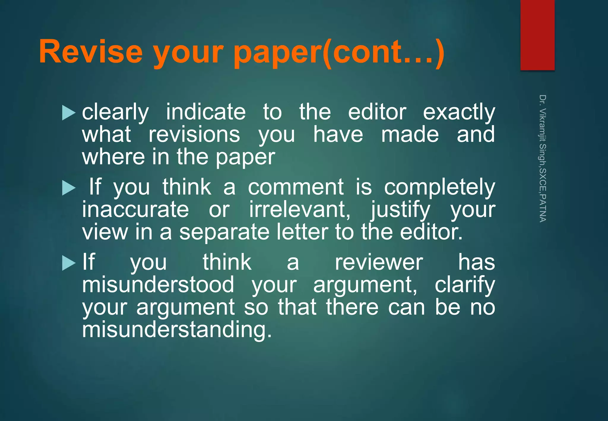 Writing a paper for Publication | PPTX