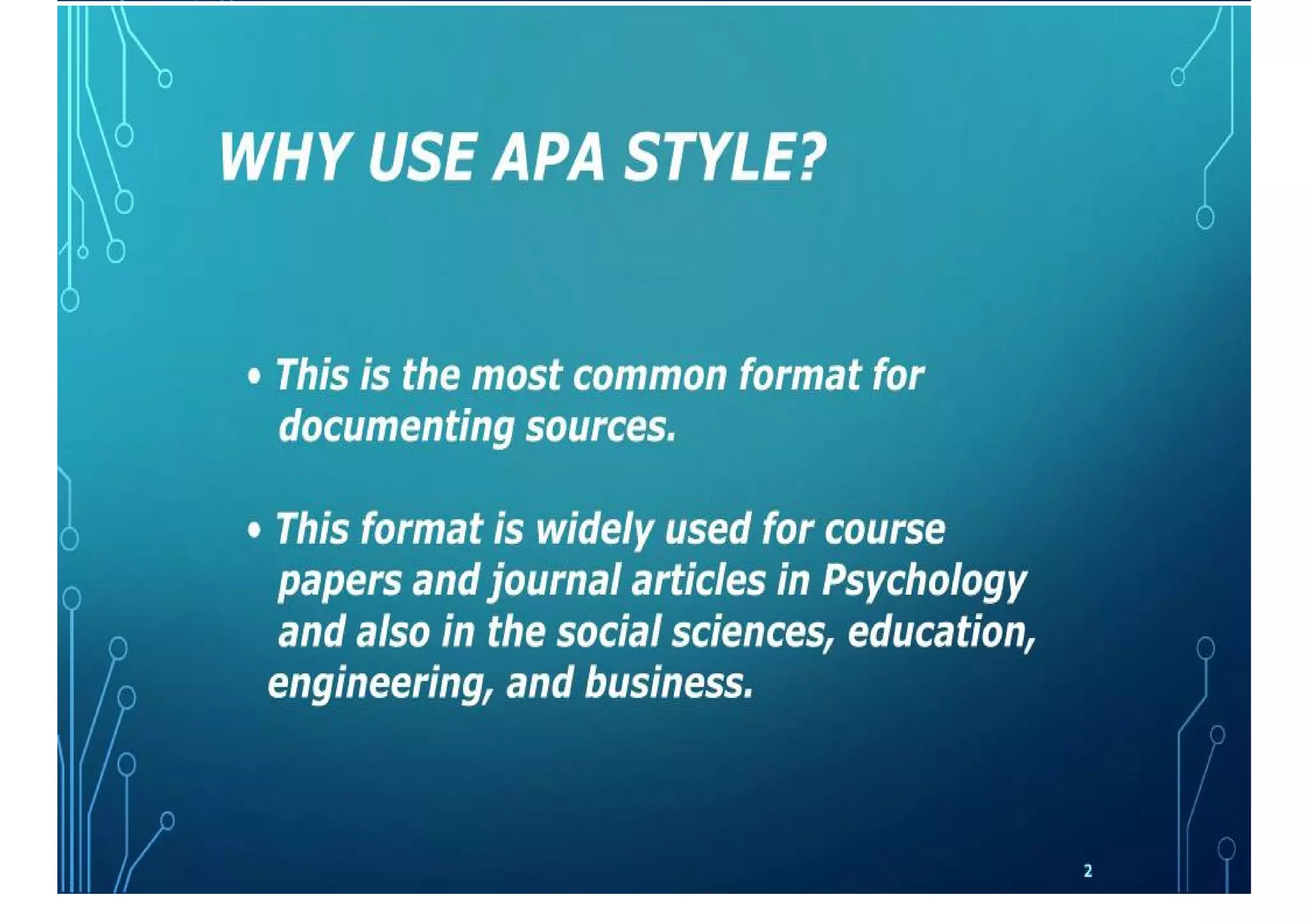 Writing A Paper In The American Psychological Association (APA) Format ...