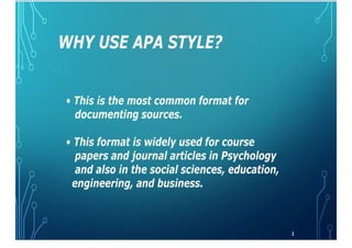 Writing A Paper In The American Psychological Association (APA) Format ...