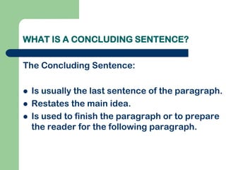 Writing a paragraph | PPTX