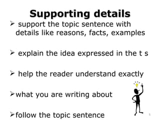 Writing a paragraph | PPT