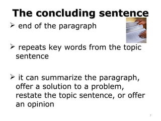 Writing a paragraph | PPT