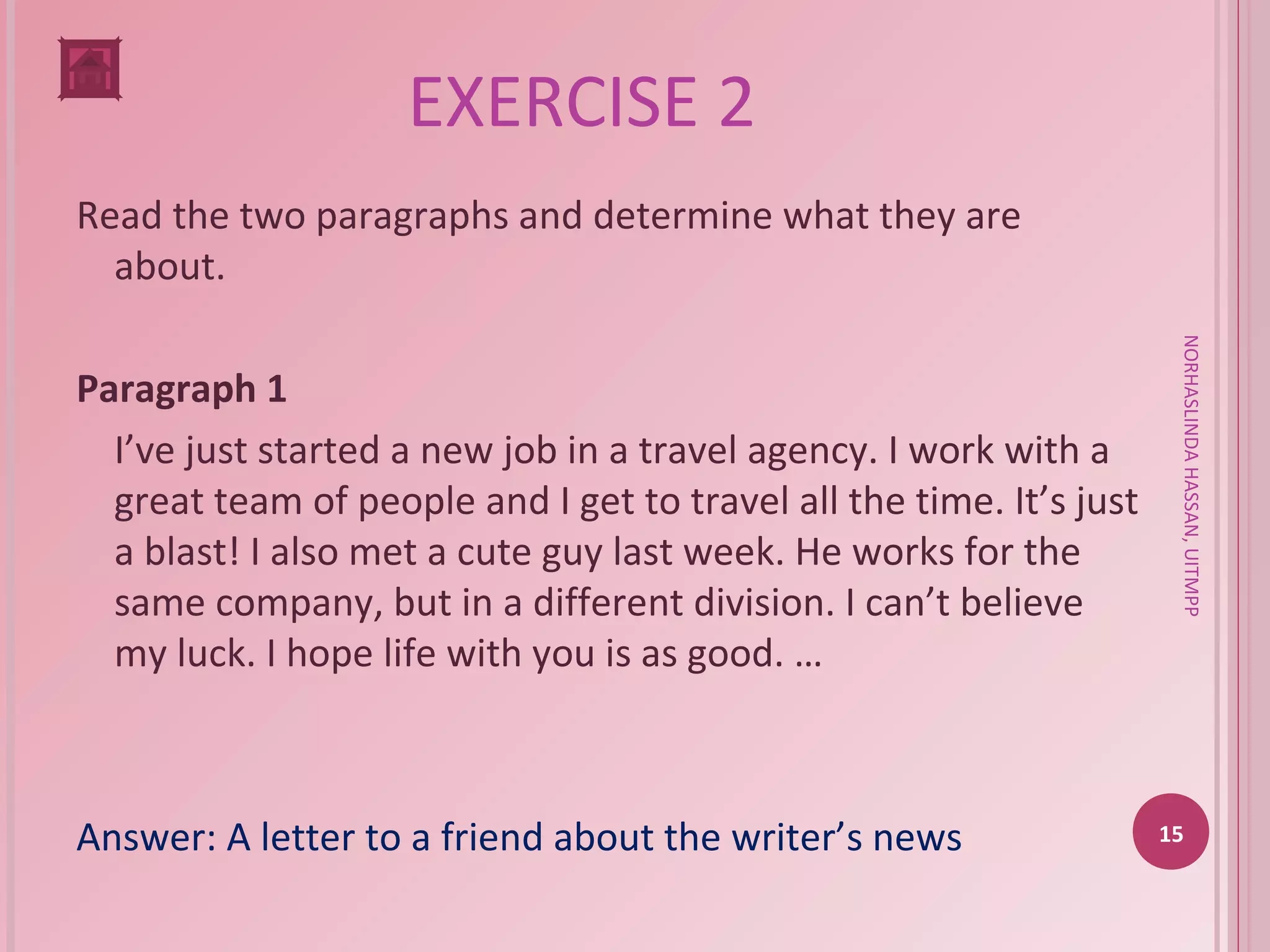 Writing a paragraph | PPT