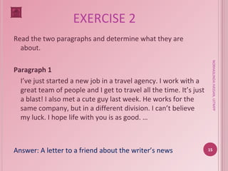 Writing a paragraph | PPT