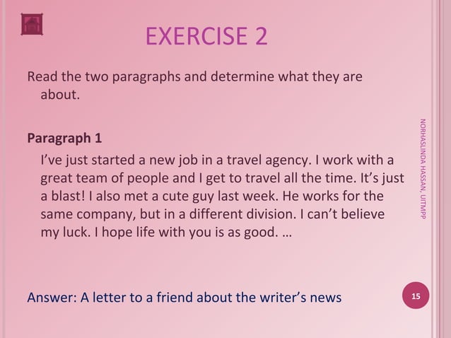 Writing a paragraph | PPT