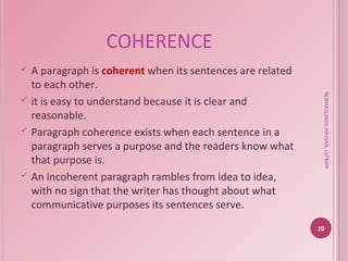 Writing a paragraph | PPT