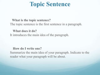 Writing a paragraph 2 | PPTX | Educational Assessment | Education
