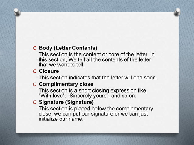 Writing a Personal Letter | PPTX