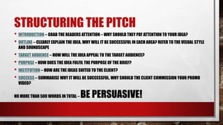 Writing a Pitch | PPT
