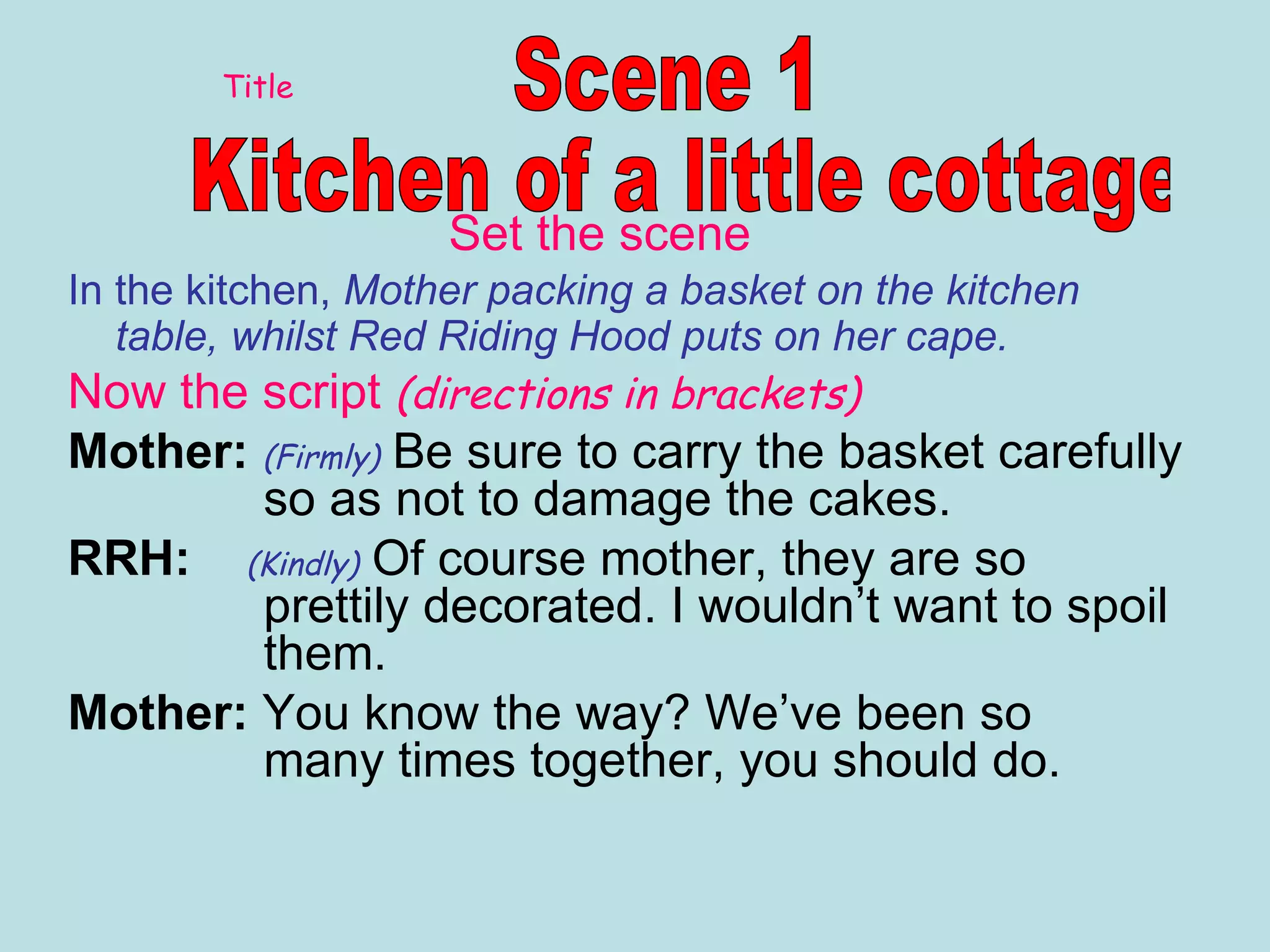 Writing a playscript | PPT