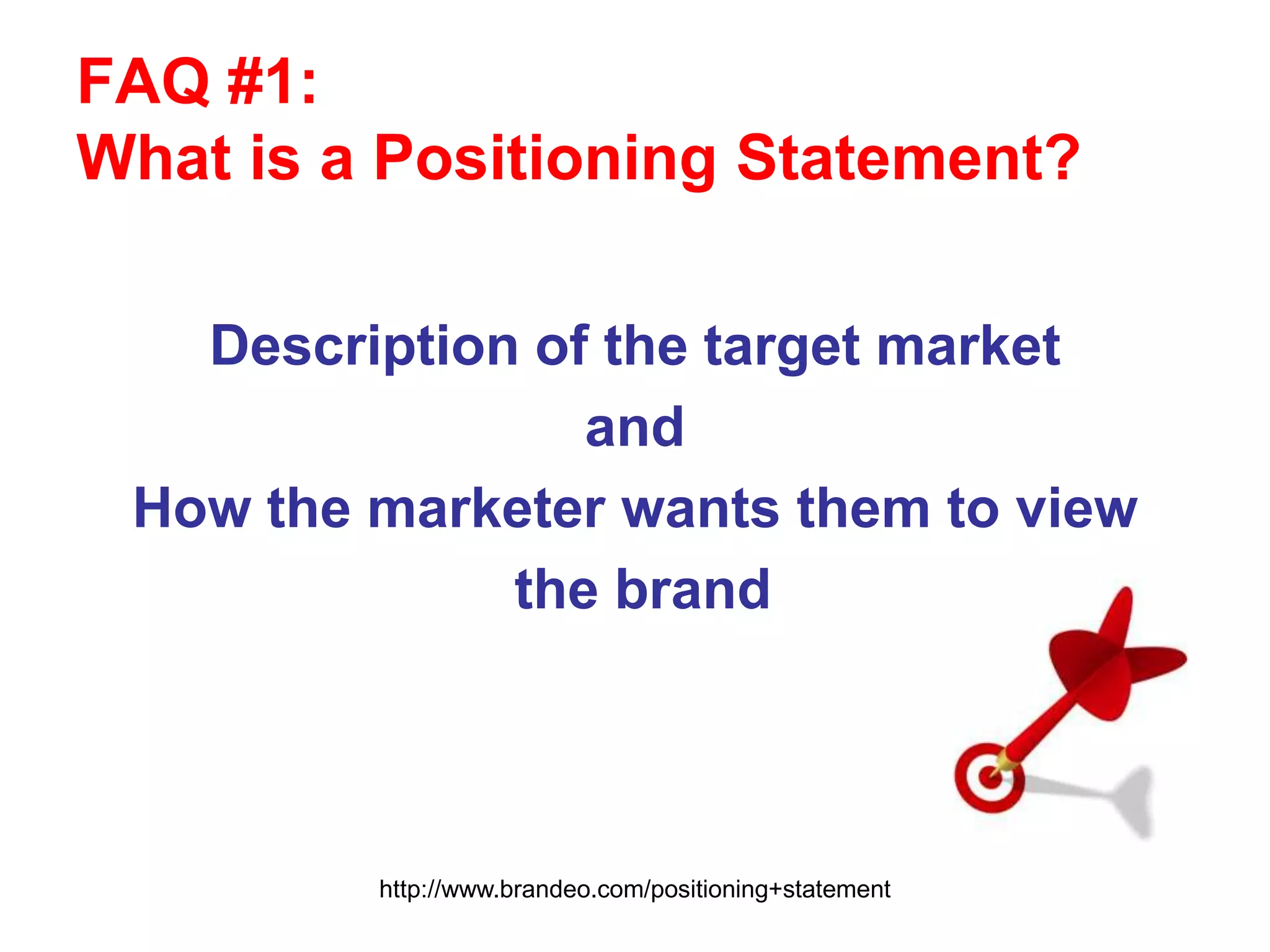 Writing a positioning statement v2 | PPT