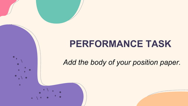 Writing a Position Paper with outline and example | PPTX | Professional ...