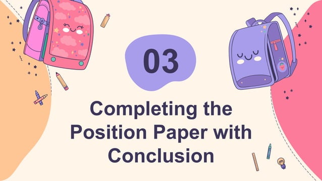 Writing a Position Paper with outline and example | PPTX | Professional ...