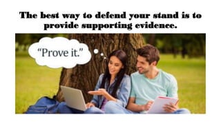 Writing a Position Paper and Defending a Stance on an Issue | PDF