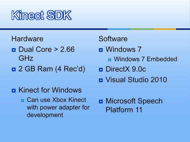 Writing Applications Using The Microsoft Kinect Sensor Ppt 3876