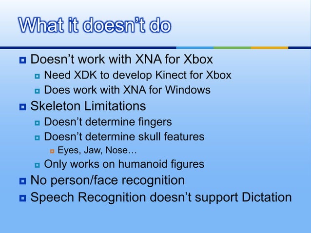 Writing Applications Using The Microsoft Kinect Sensor Ppt 1438