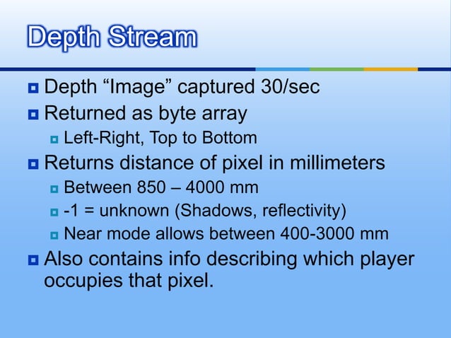 Writing Applications Using The Microsoft Kinect Sensor Ppt 5198